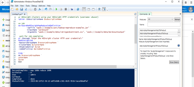 Word Count Method In HDInsight